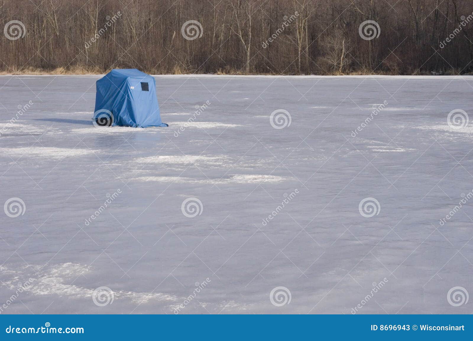Ice Fishing Shanty stock image. Image of dakota, cold - 8696943
