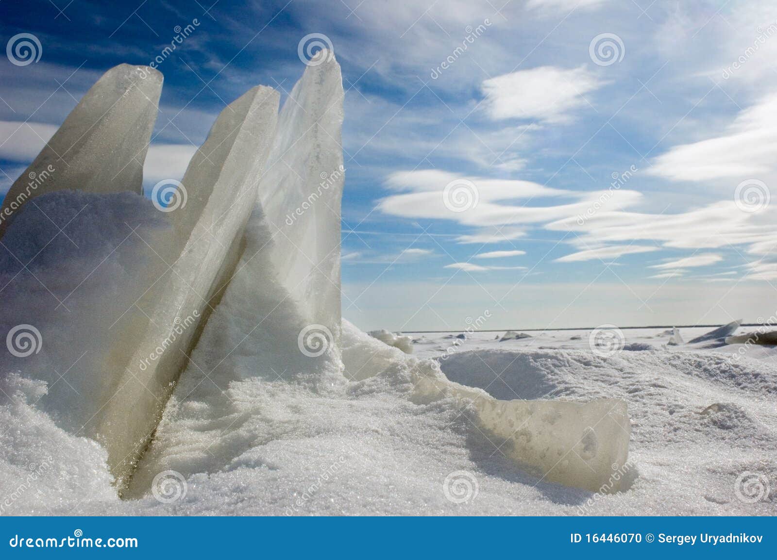 Ice floe. stock photo. Image of glass, outdoors, color - 16446070