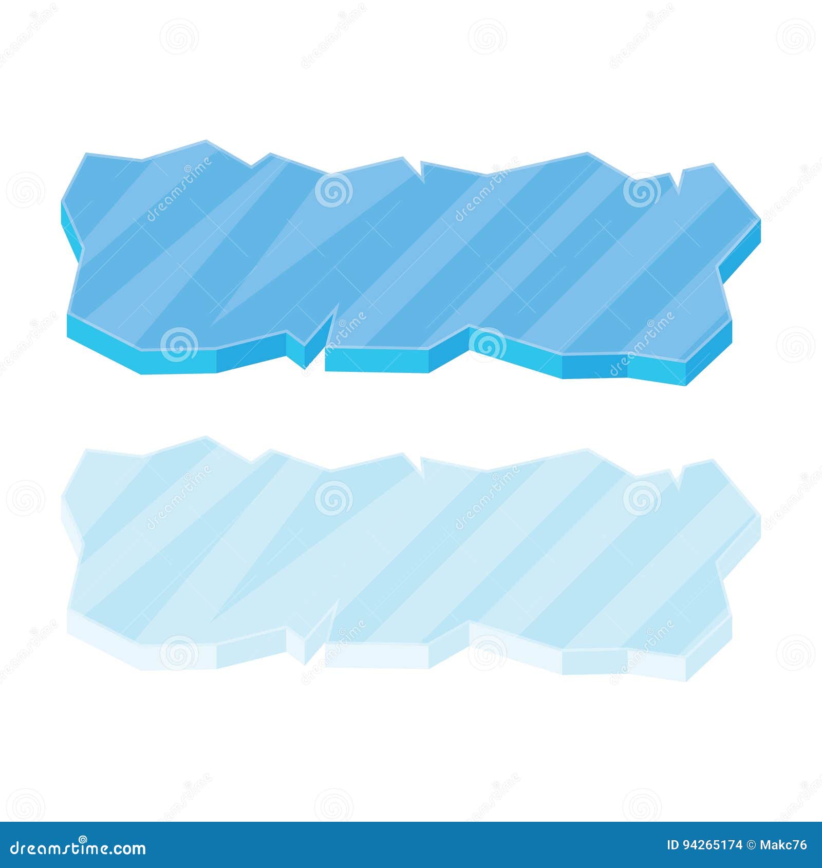 Ice floe icon set stock vector. Illustration of glacier - 94265174