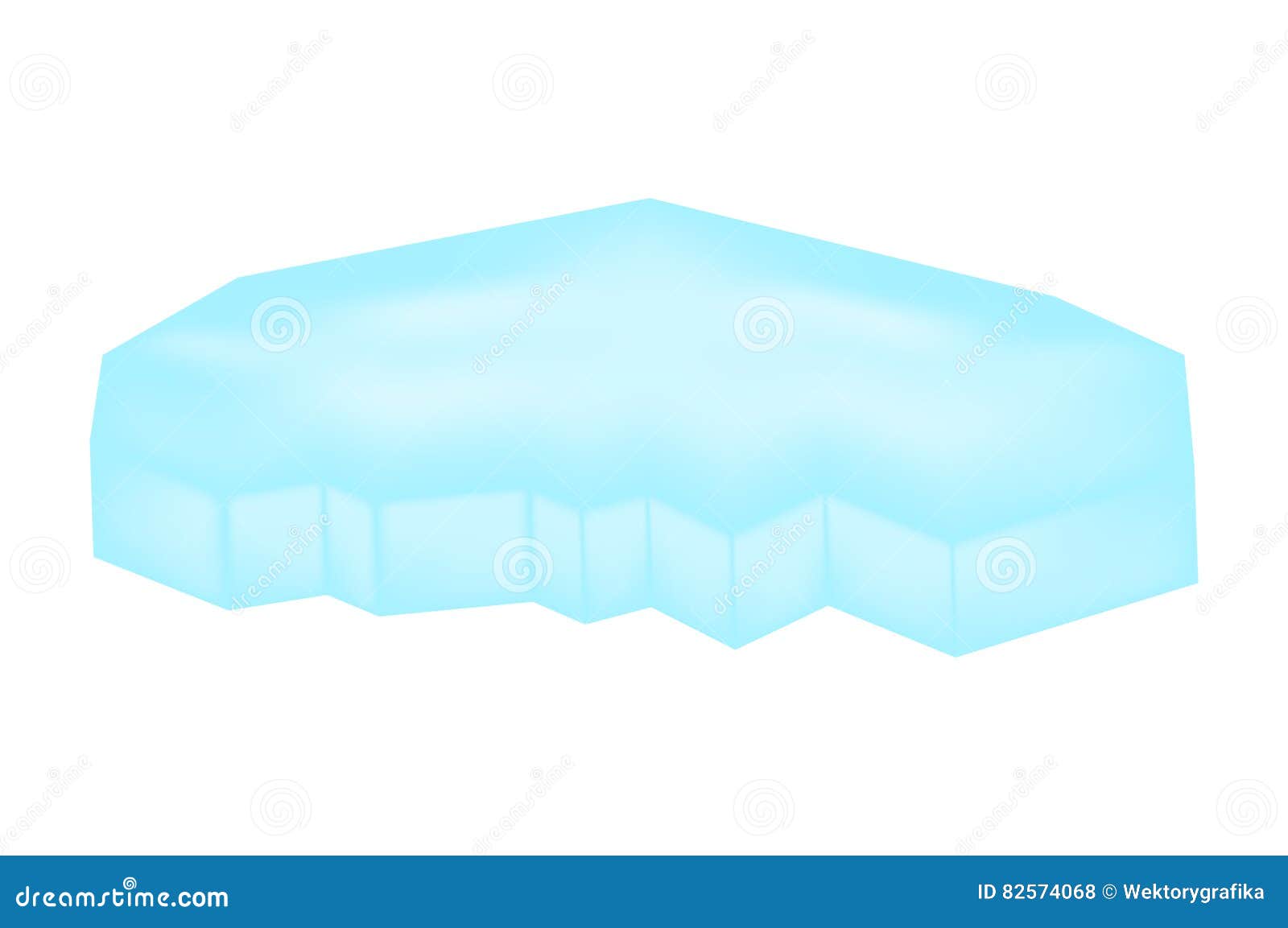 Ice Floe Icon, Symbol, Design. Winter Vector Illustration On White ...