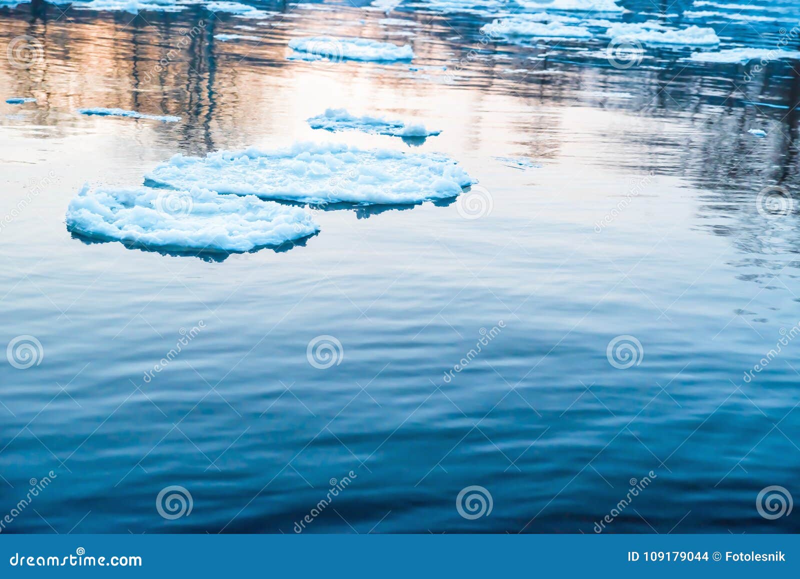 Ice Floes in a River during a Spring Ice Drift Stock Photo - Image of ...