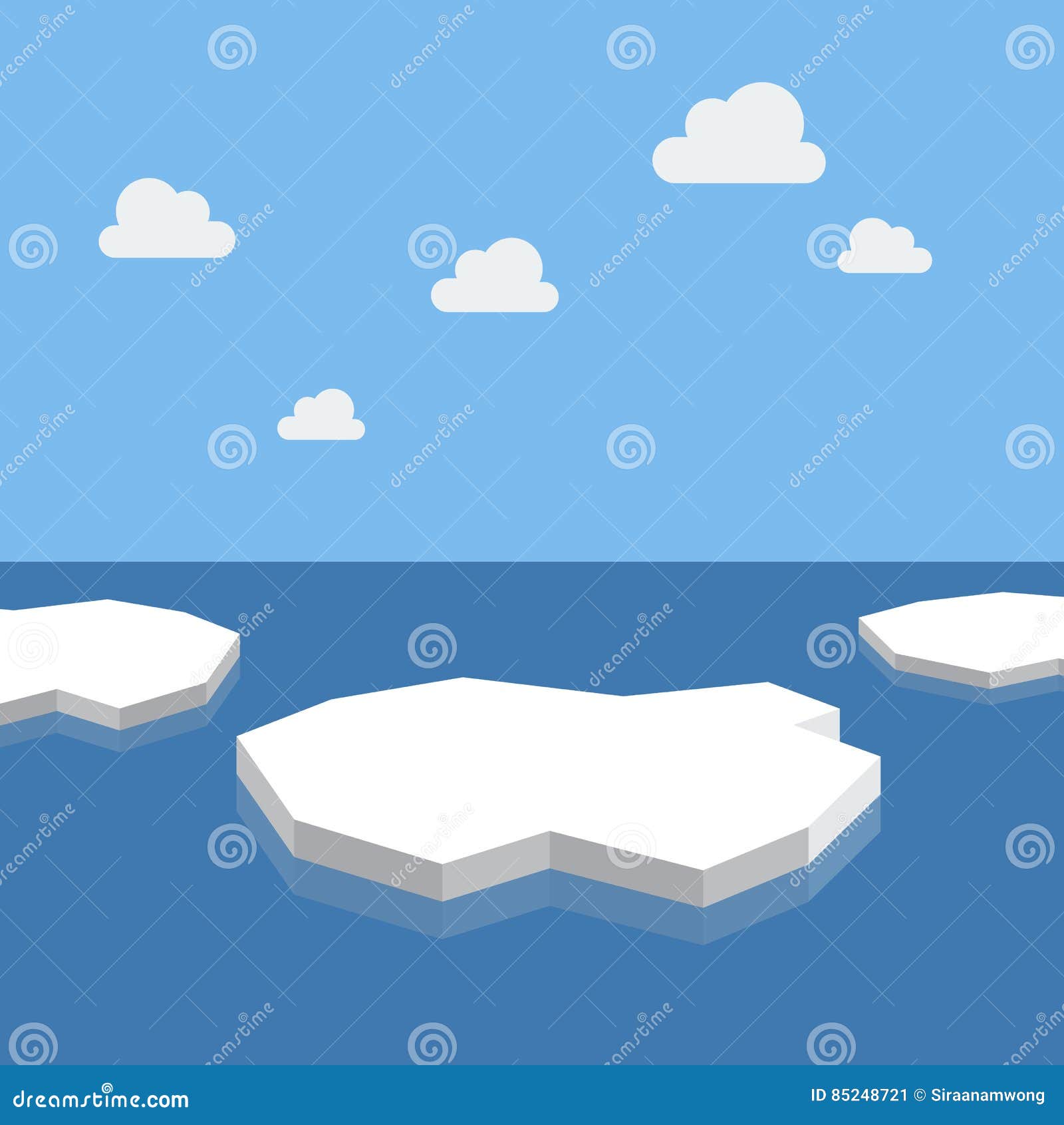 Ice Floes Iceberg Stock Illustrations – 252 Ice Floes Iceberg Stock ...