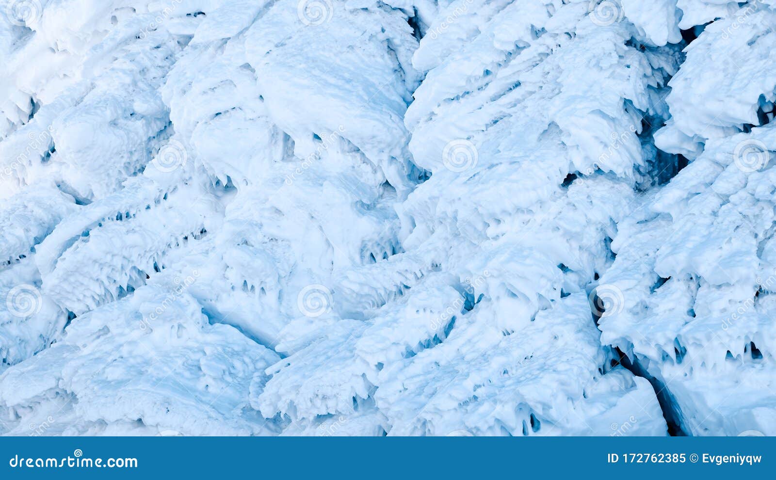 Ice Formations. Forms of Frozen Water Stock Image - Image of global ...