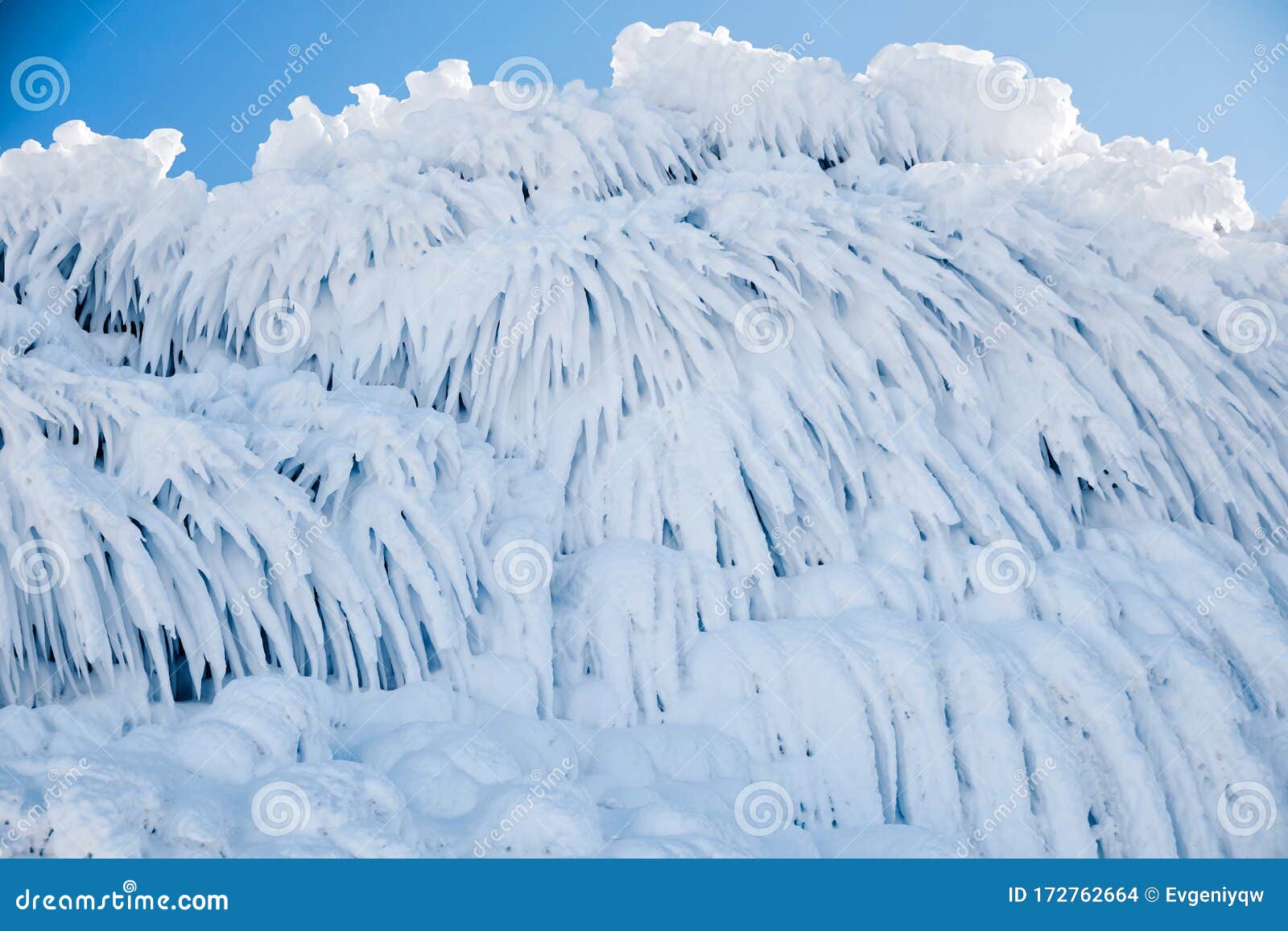 Ice Formations. Forms of Frozen Water Stock Photo - Image of outdoors ...
