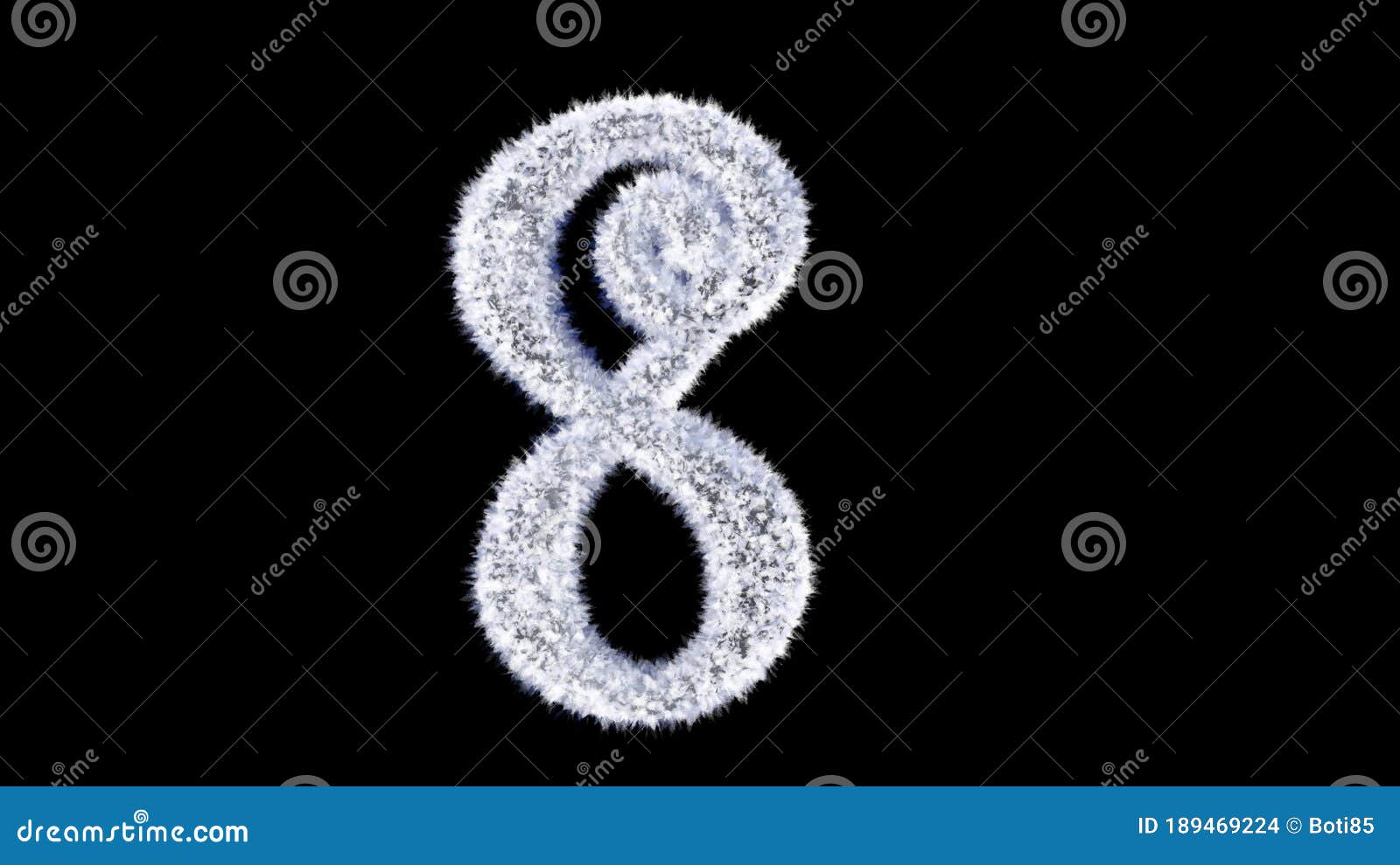 Ice Forming Frost Text Typography Animation with Separate Alpha Channel ...