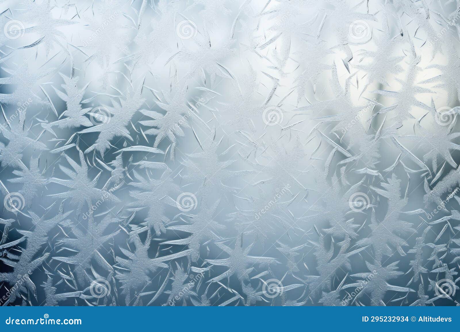 Ice Forming in Patterns on a Window during a Winter Chill Stock Photo ...