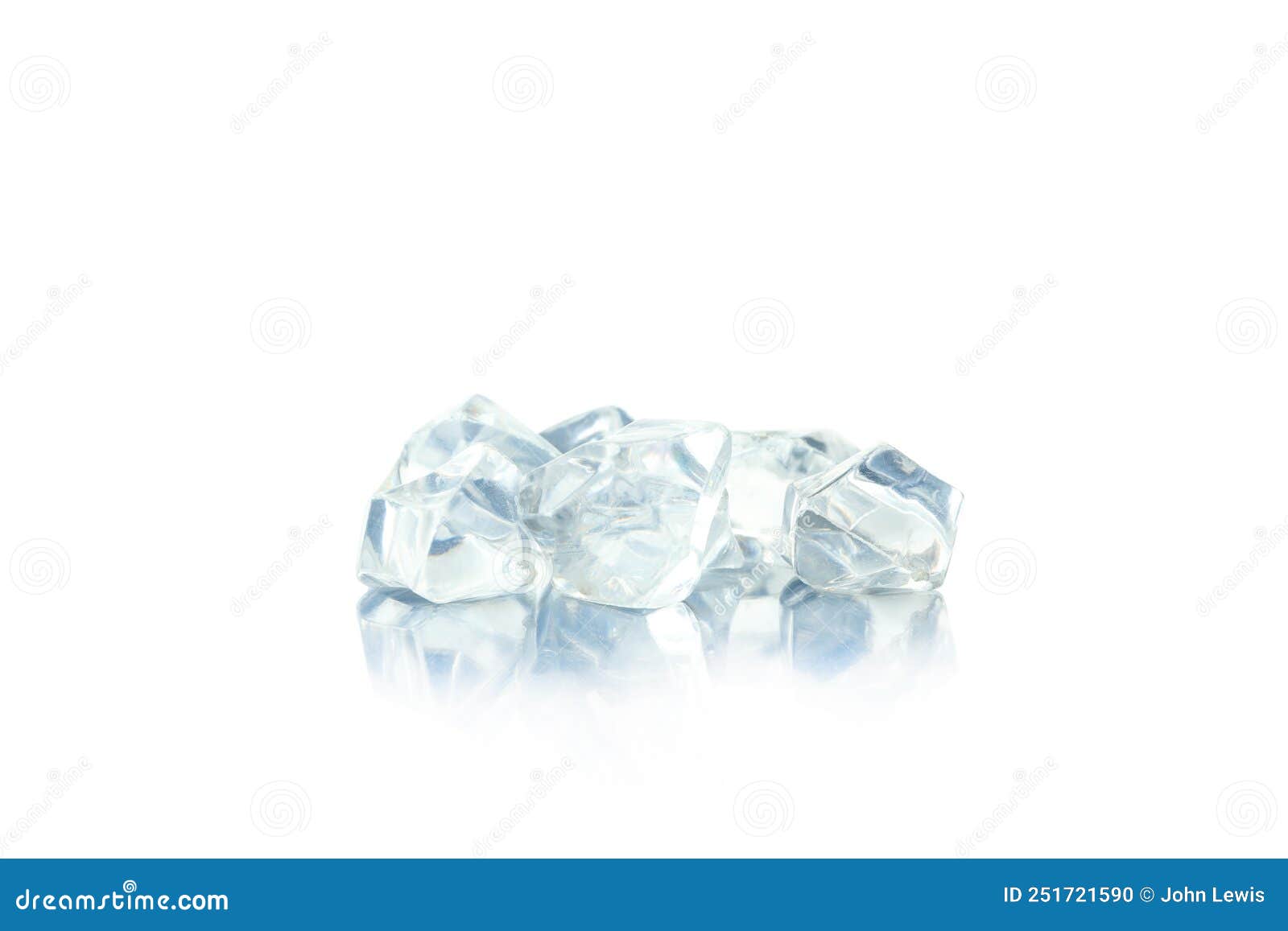 Ice Forms for Drinks Isolated on White Background Stock Photo - Image ...