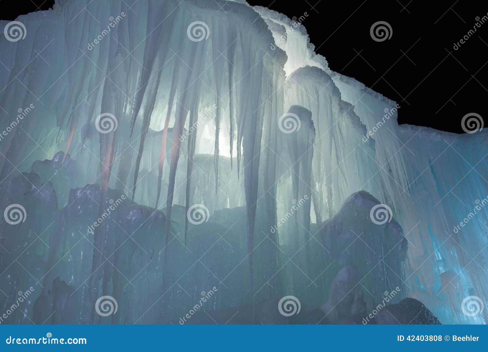 Ice fortress stock photo. Image of walls, icicle, long - 42403808