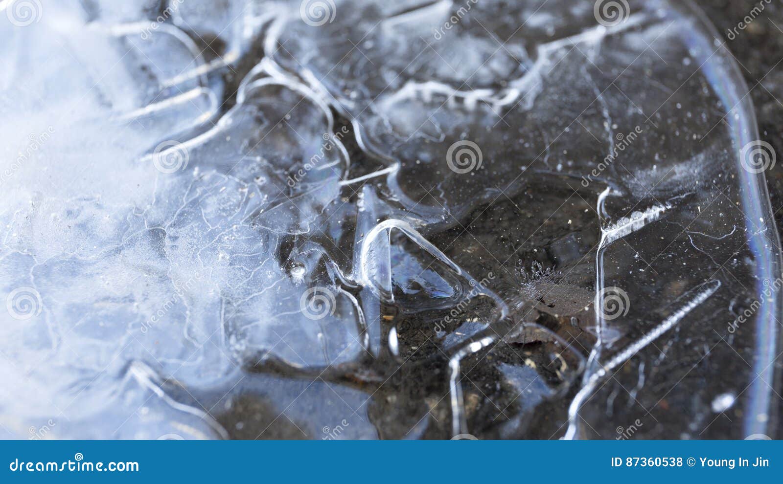 Ice Freezing Texture. Natural Floor Ice Background. Stock Photo - Image ...