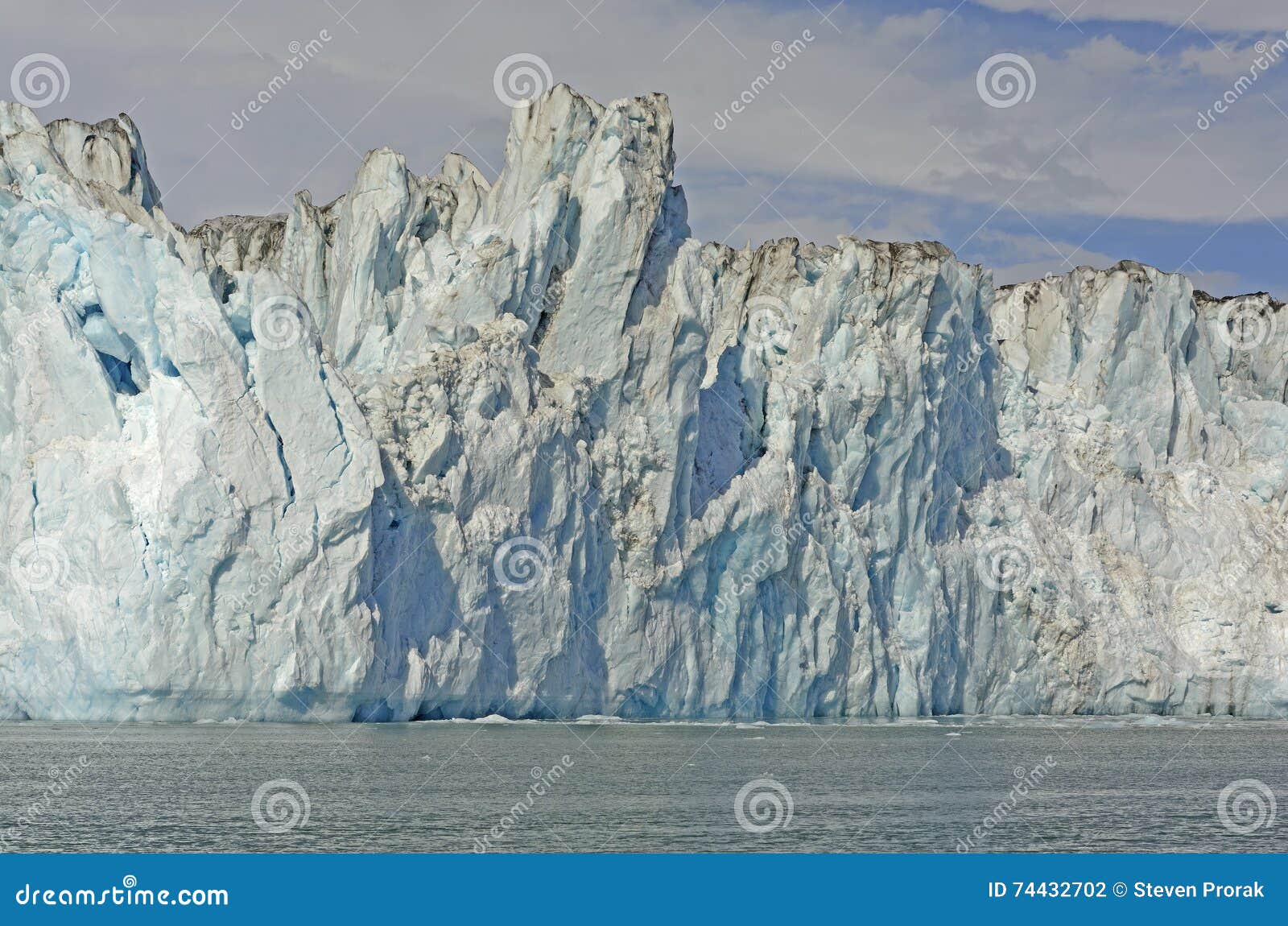 Ice Front of a Tidal Glacier Stock Photo - Image of wild, natural: 74432702