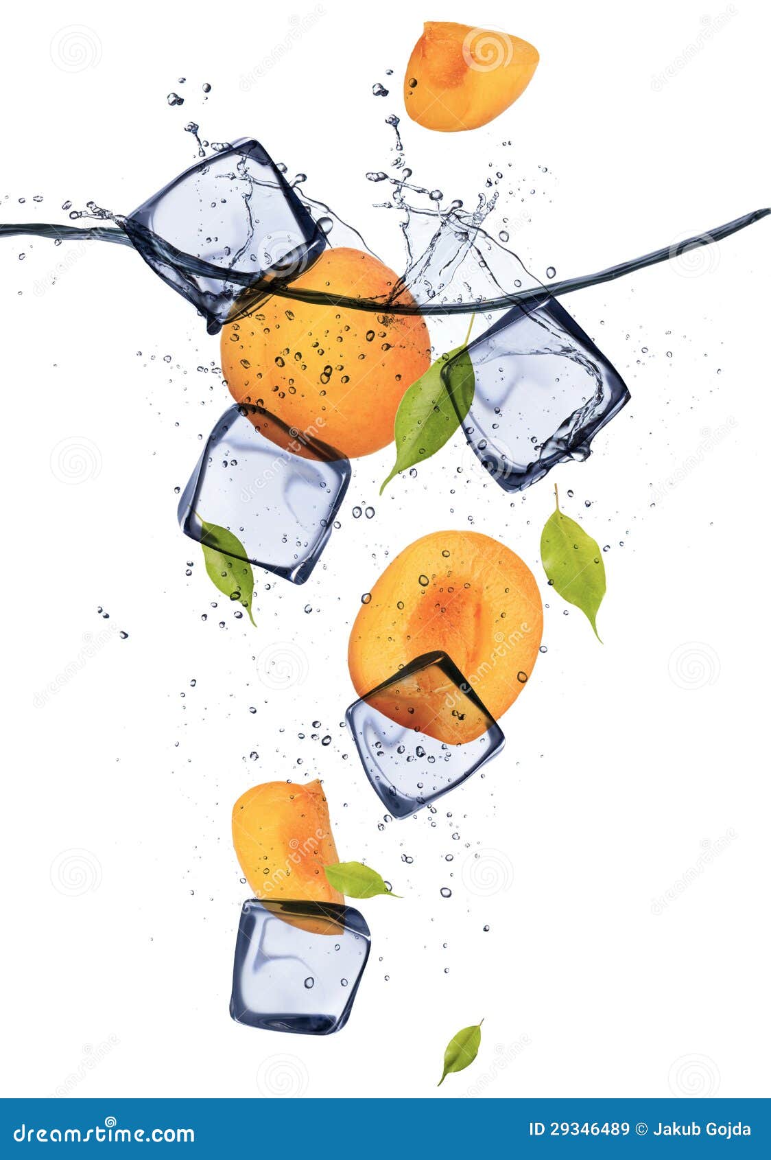 Ice fruit stock image. Image of melting, green, space - 29346489