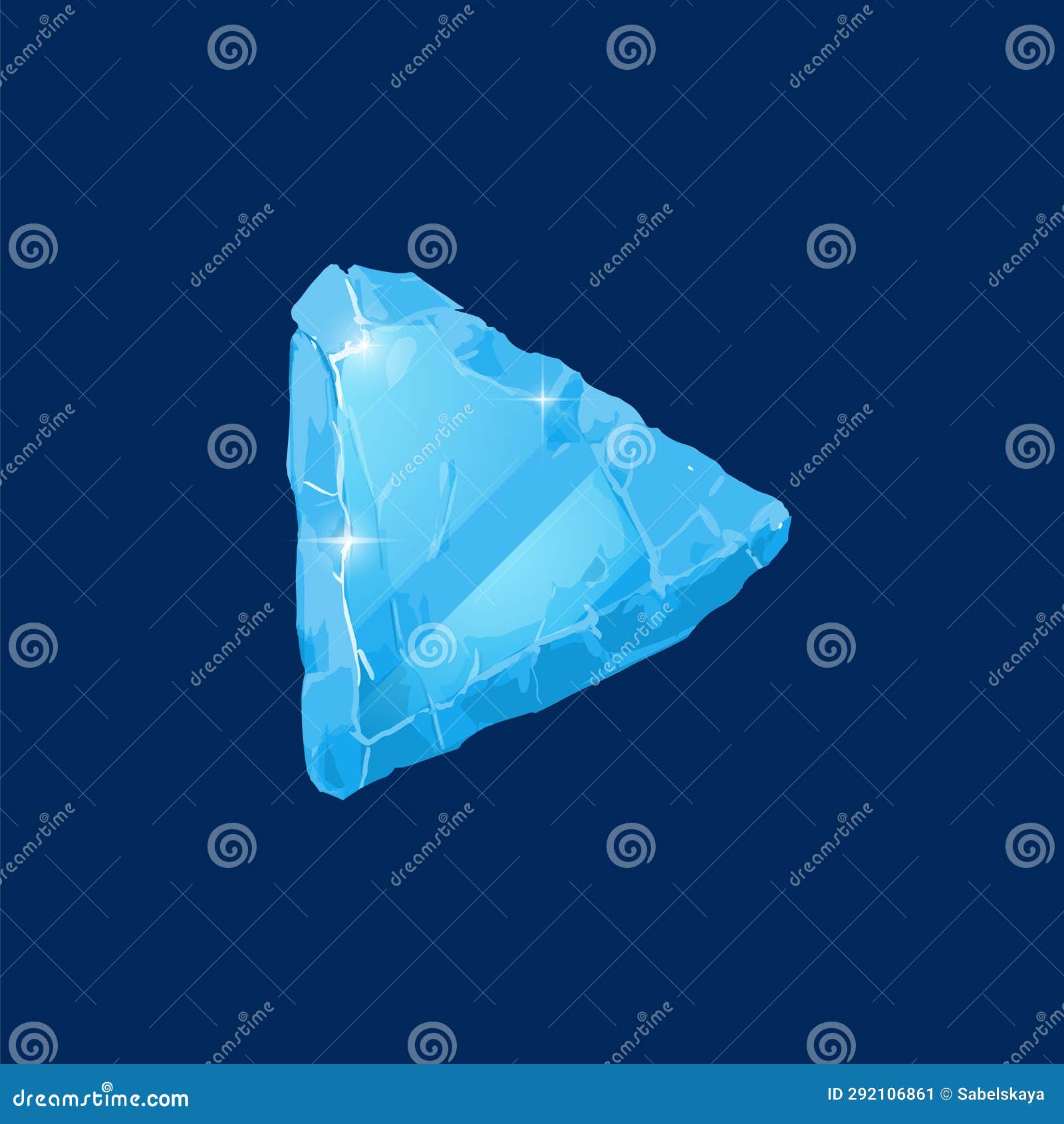 Ice Game User Interface Button. Blue Crystal Shining Iced Texture Play ...