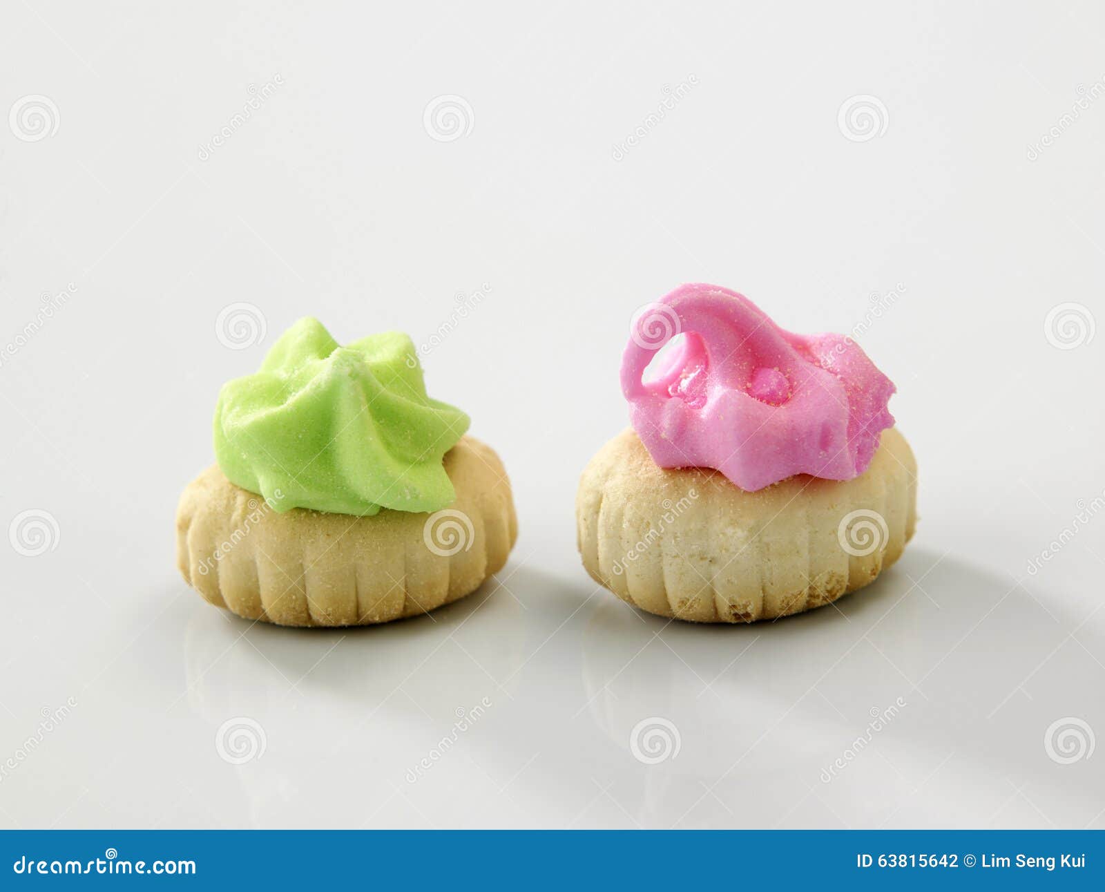 Ice gem biscuit stock photo. Image of decorated, white - 63815642