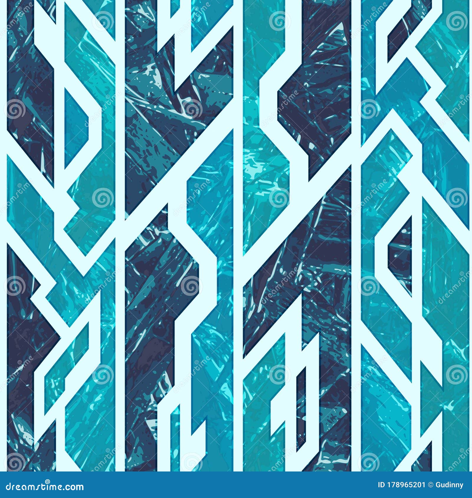 Ice Geometric Seamless Pattern Stock Vector - Illustration of backdrop ...