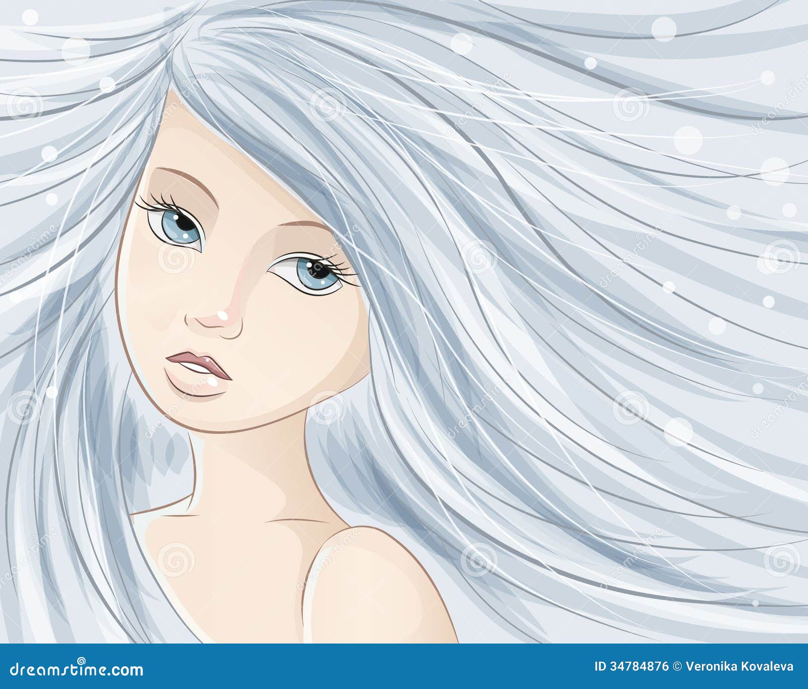 Ice girl stock illustration. Illustration of celebrations - 34784876
