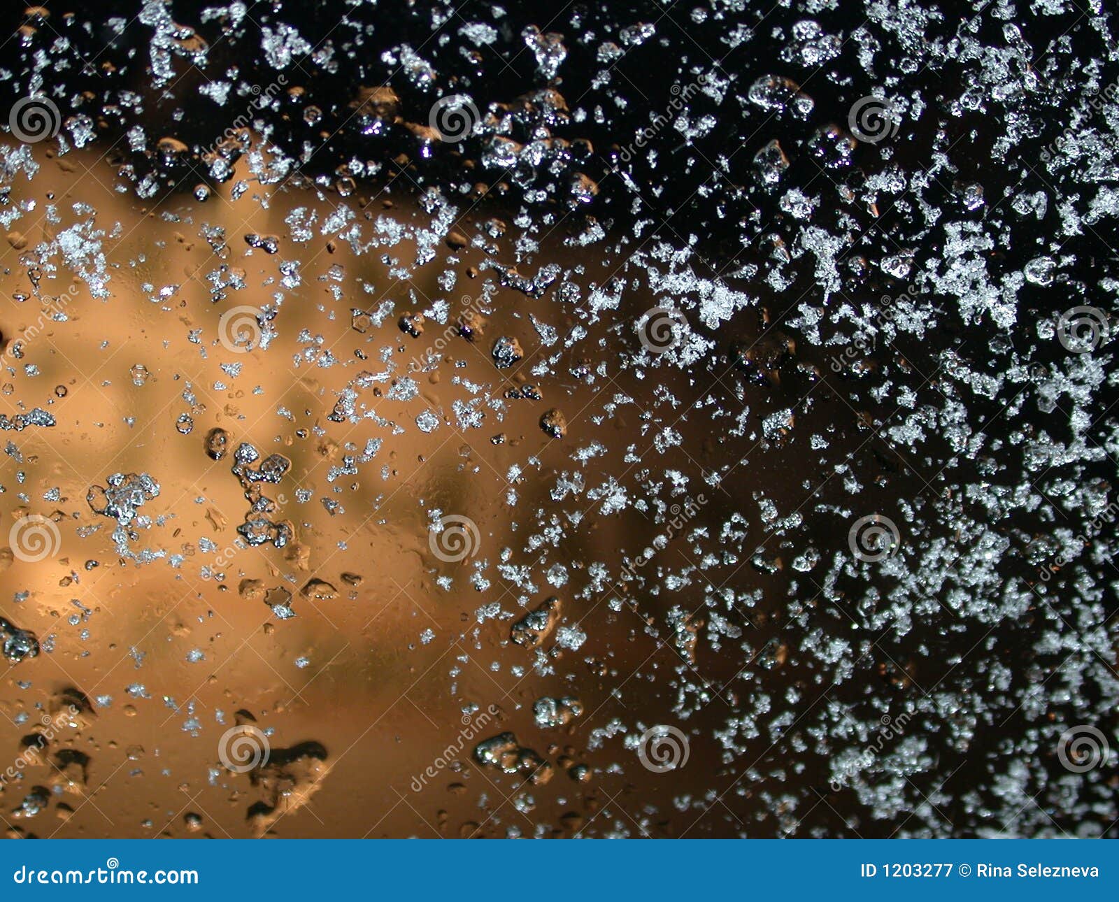 Ice on glass stock image. Image of snow, melt, winter - 1203277