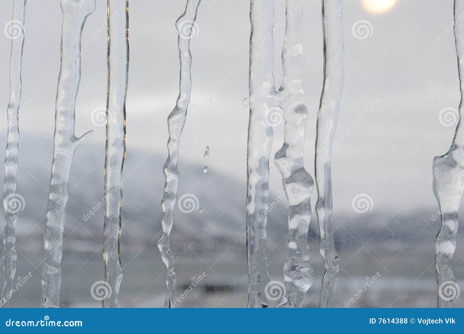 Ice on glass stock photo. Image of winter, abstraction - 7614388
