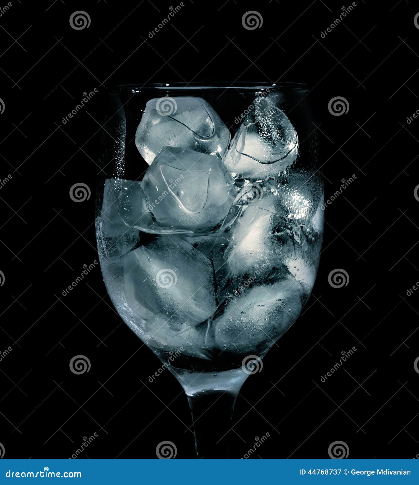 Ice in glass stock image. Image of close, beverage, liquid - 44768737