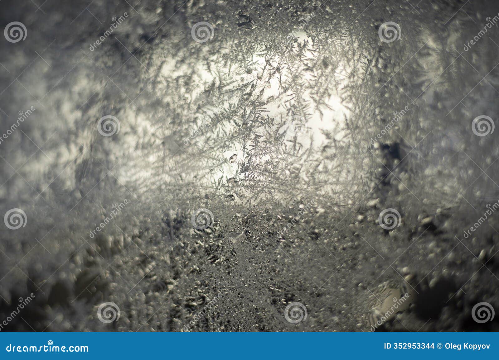 Ice on Glass. Frozen Car Glass Stock Photo - Image of crystal, safety ...