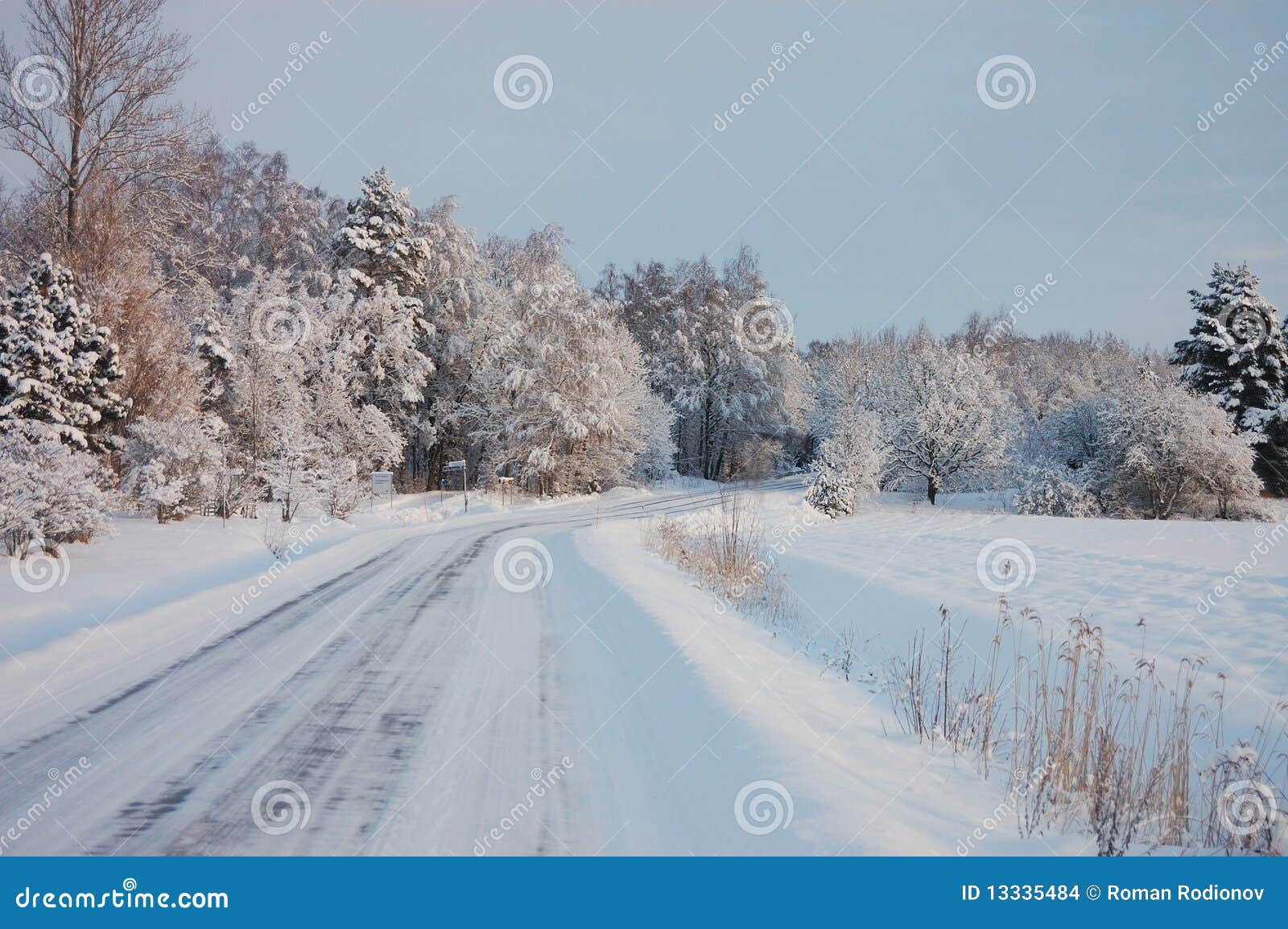 Ice-glazed road stock photo. Image of covered, frosty - 13335484