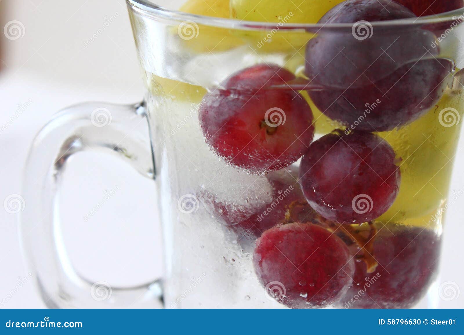 Ice grape stock photo. Image of cold, melted, glass, grape - 58796630