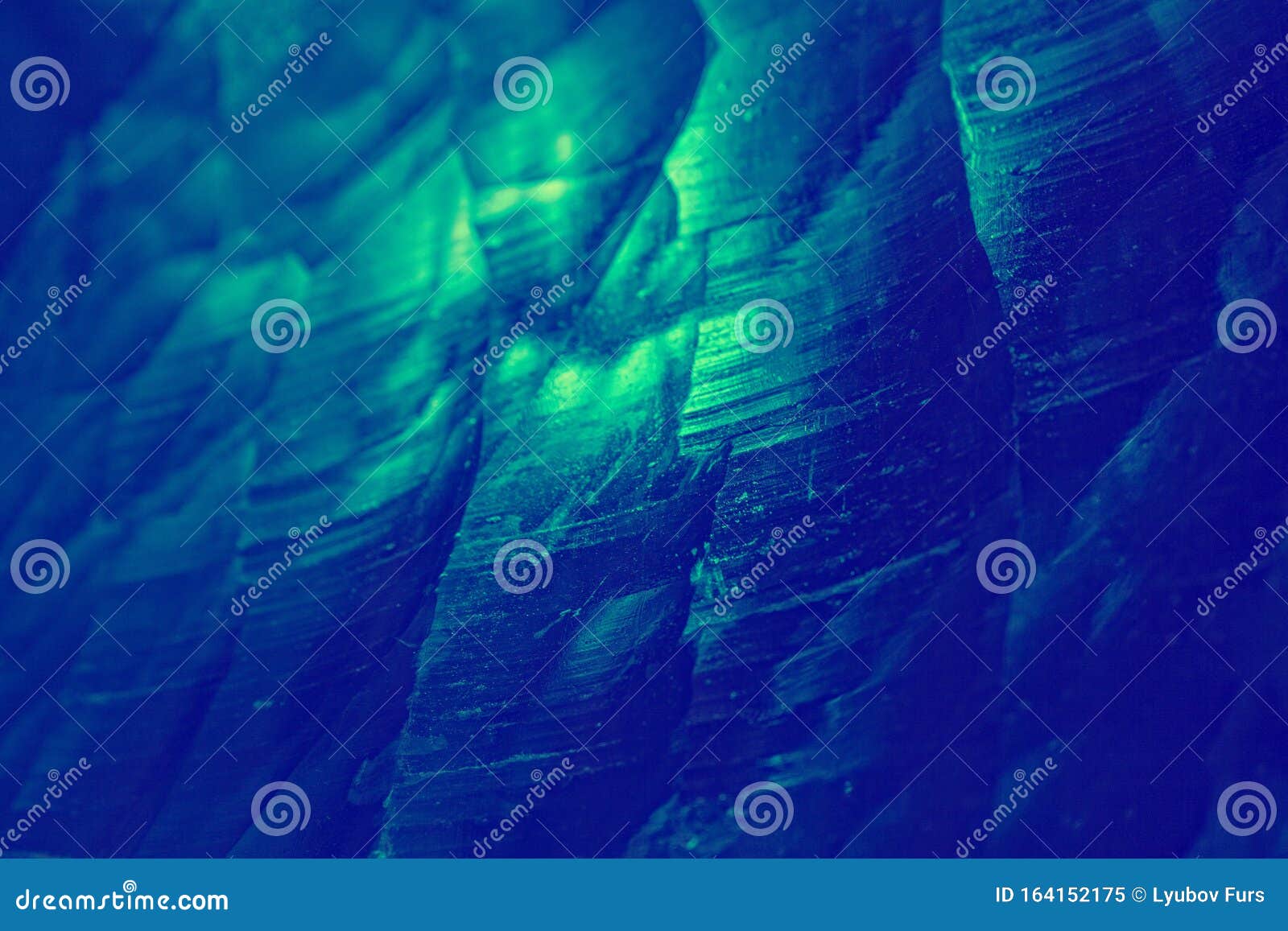 Ice Green Color Backlight, Abstract Background of Ice Texture from Ice ...