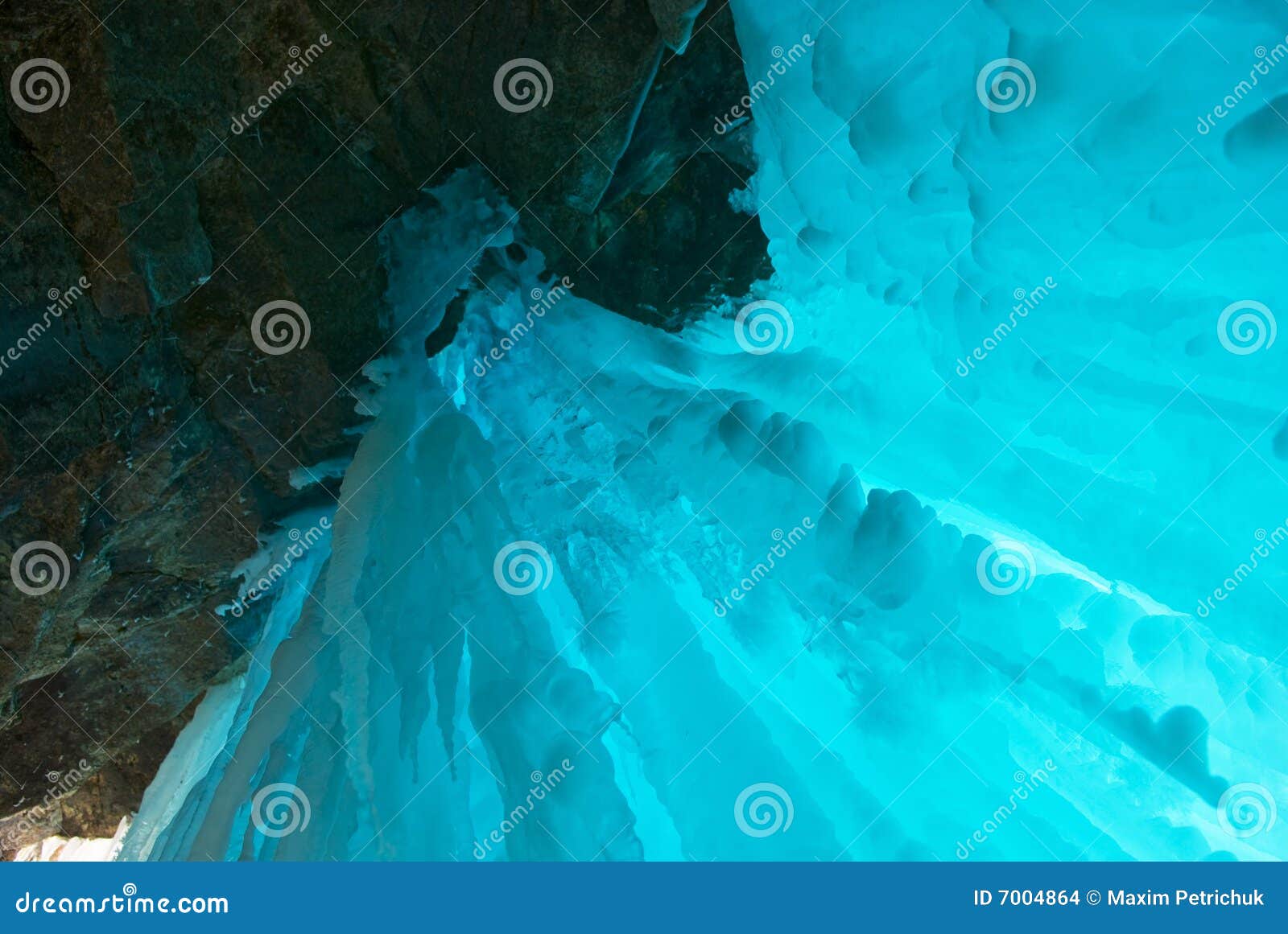 Ice grotto stock photo. Image of winter, shiny, icicle - 7004864