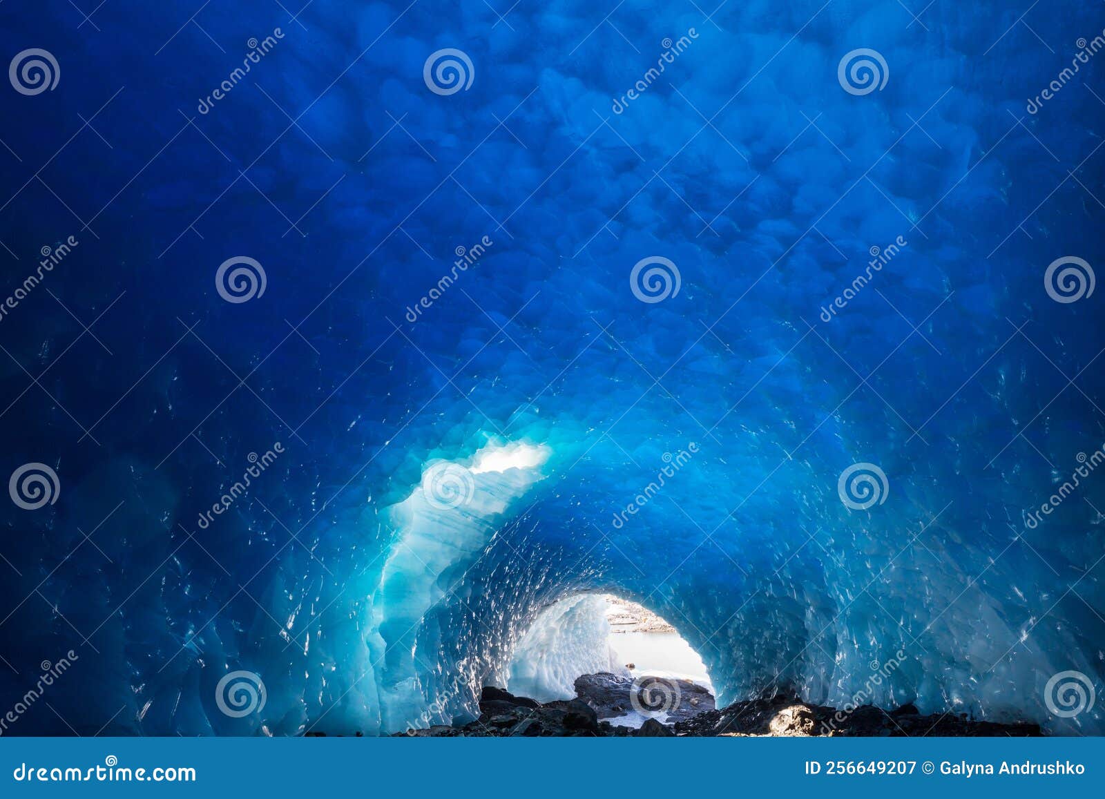 Ice grotto stock image. Image of extreme, glacier, hike - 256649207