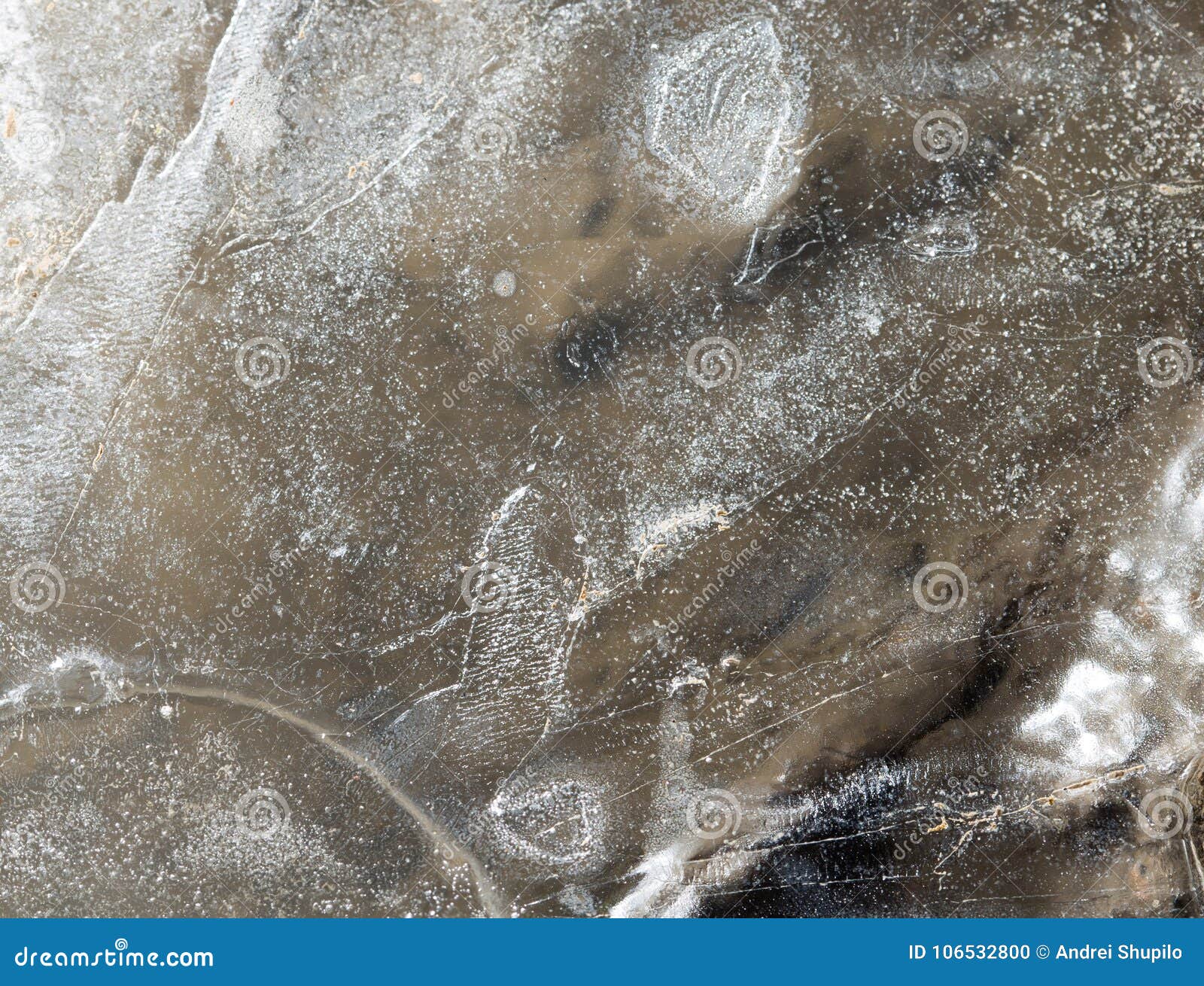 Ice on the Ground As a Background Stock Photo - Image of design, nature ...