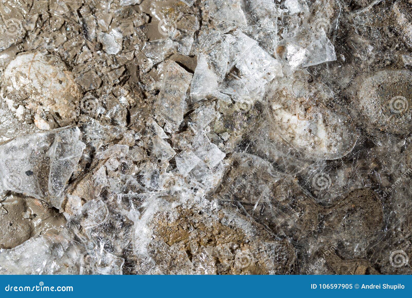 Ice on the Ground As a Background Stock Image - Image of frost, white ...