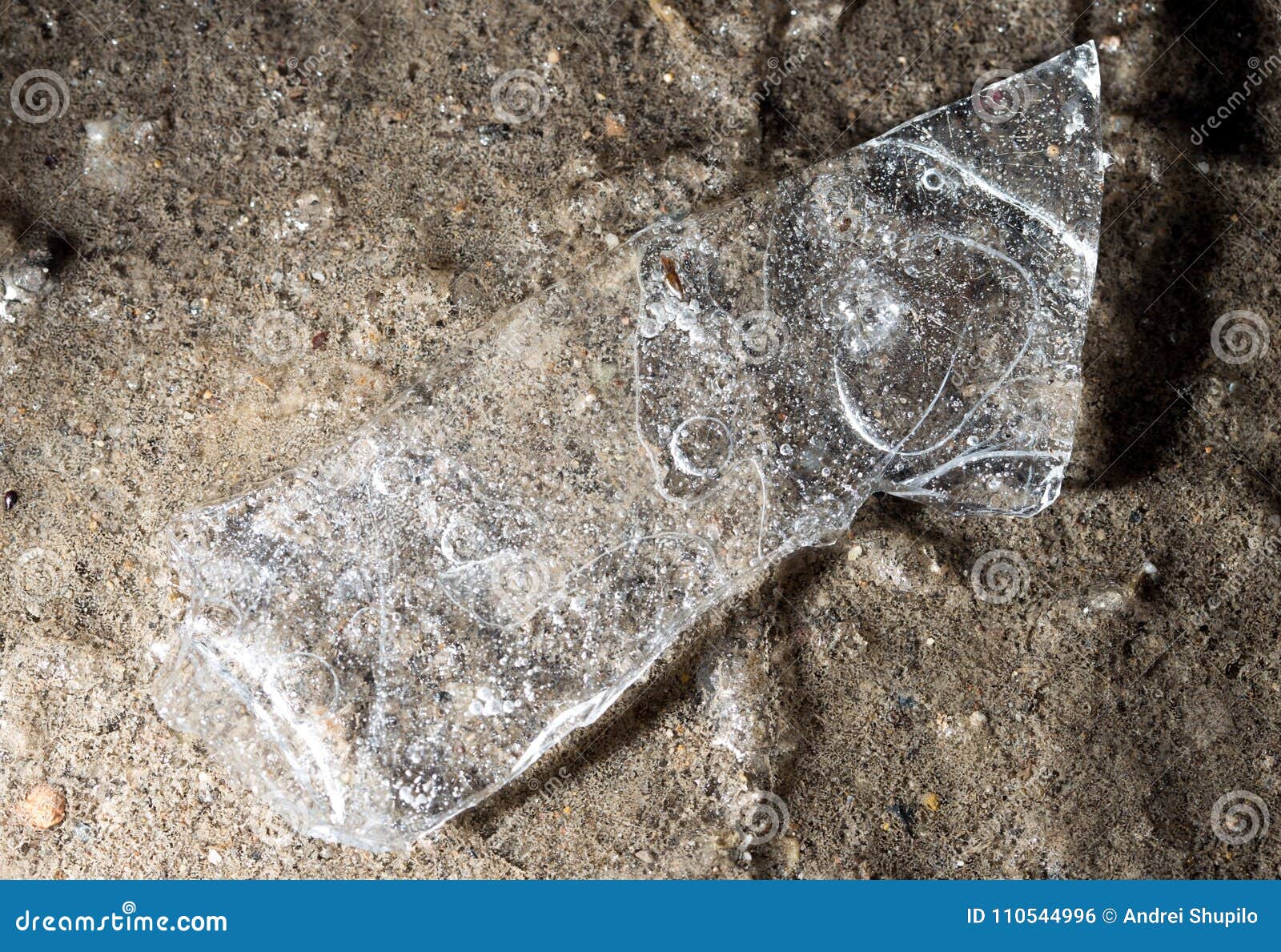 Ice on the Ground As a Background Stock Photo - Image of ground ...