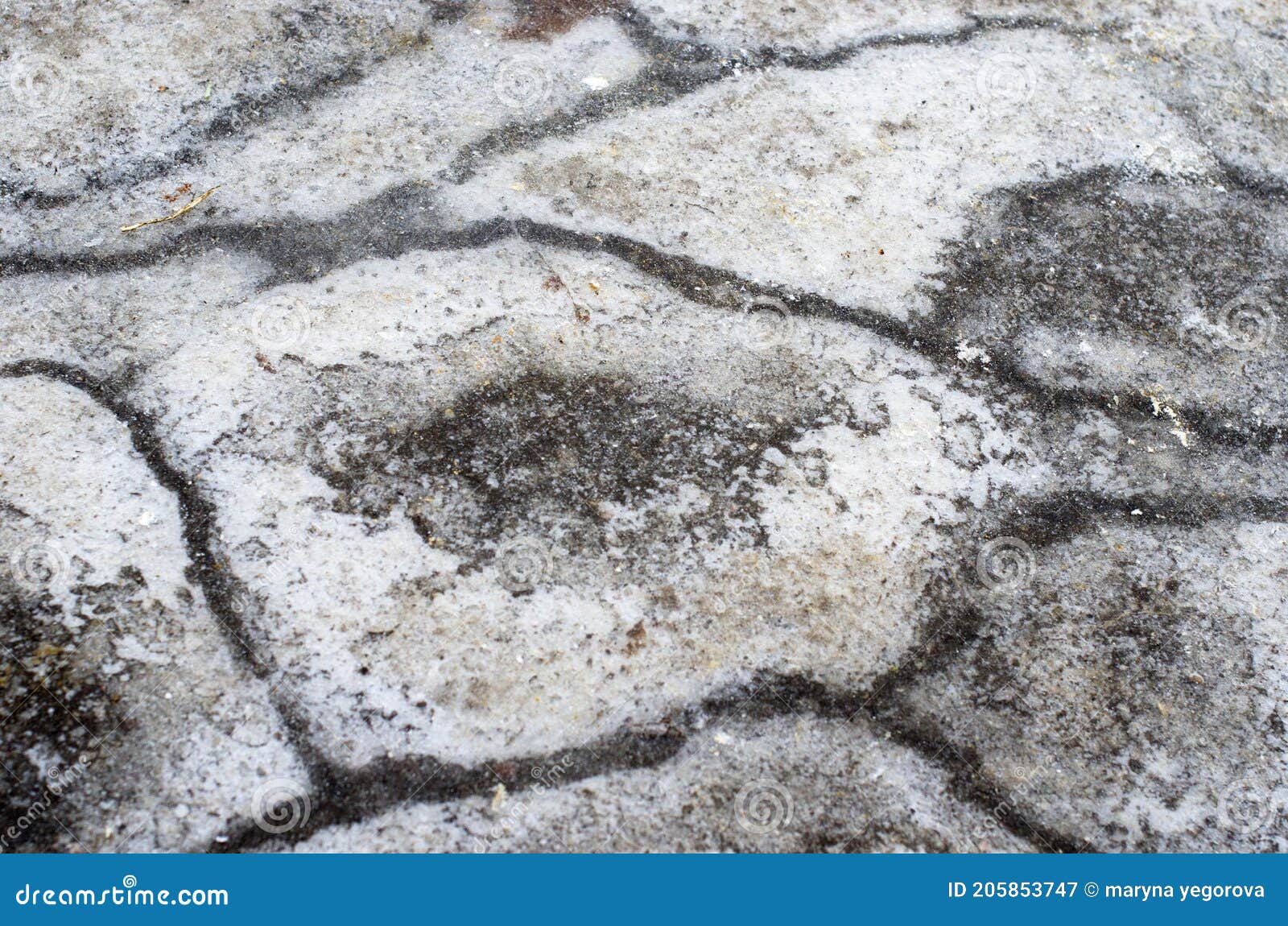 Ice on the ground texture stock image. Image of frost - 205853747