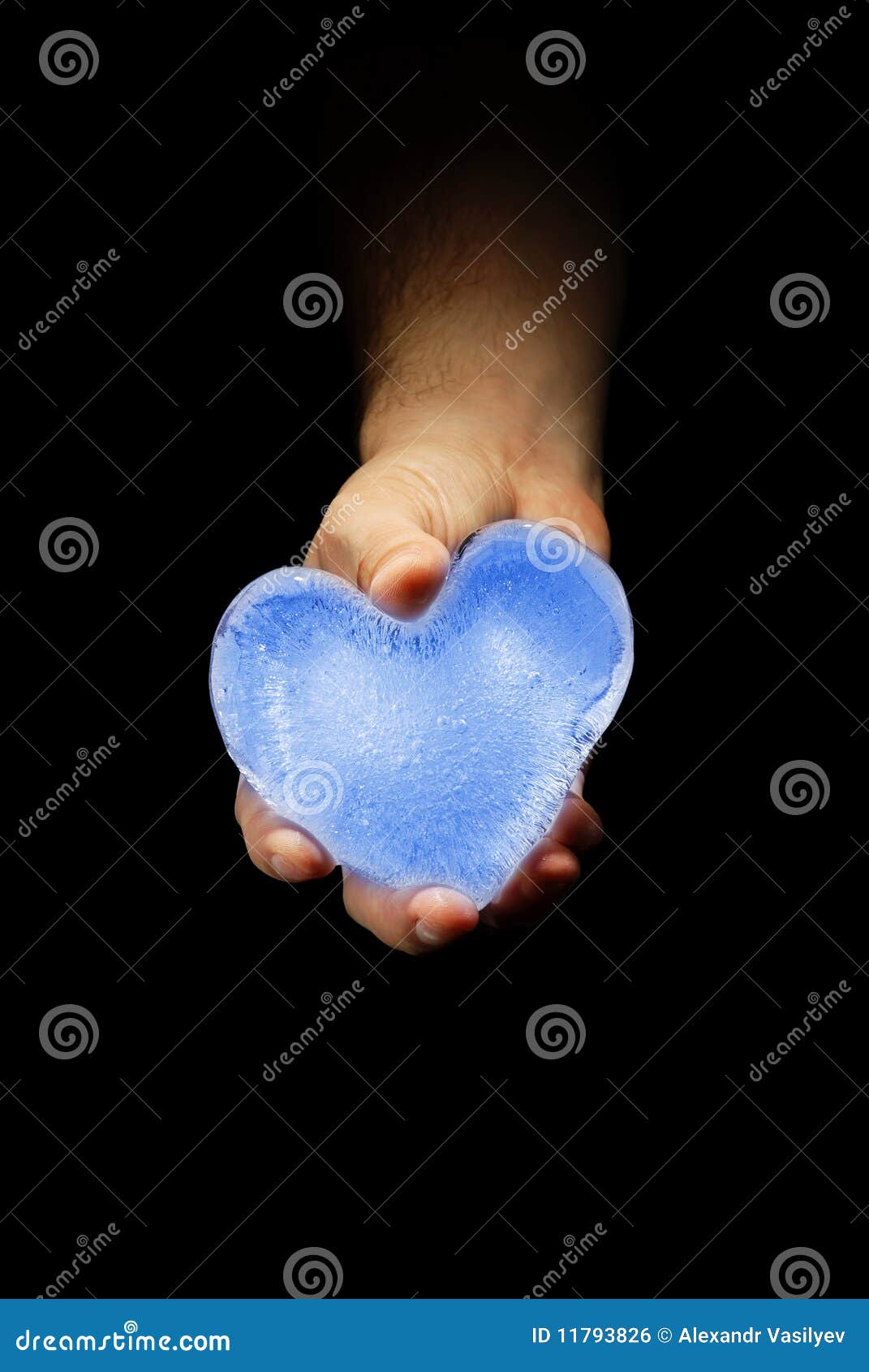 Ice heart stock photo. Image of freezing, dark, cool - 11793826