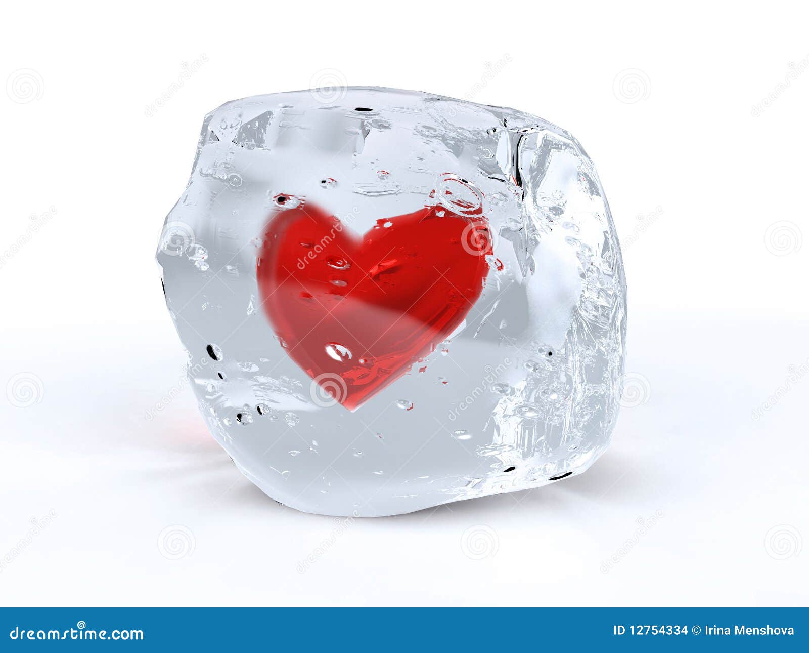 Ice heart stock illustration. Illustration of blue, celebration - 12754334