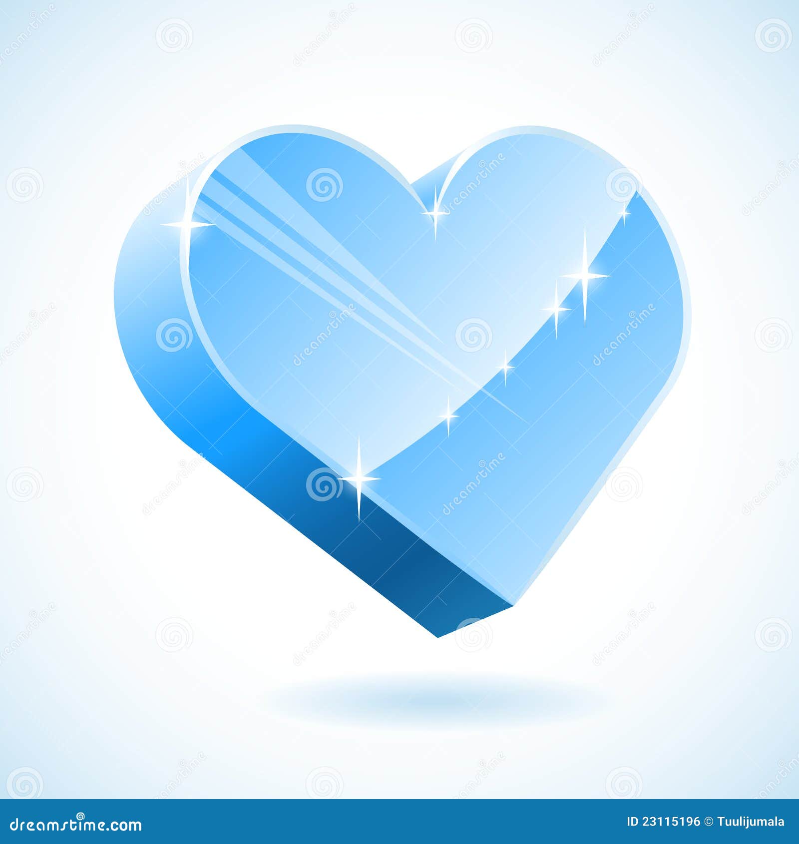 Ice heart stock vector. Illustration of icon, sign, button - 23115196
