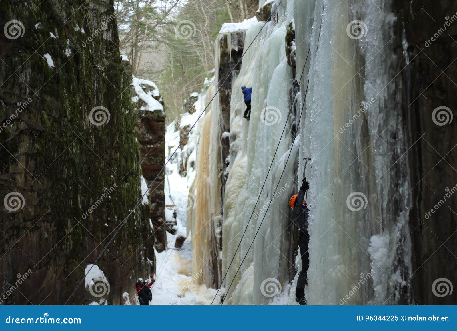 Ice Hiking editorial image. Image of flume, hiking, climb - 96344225
