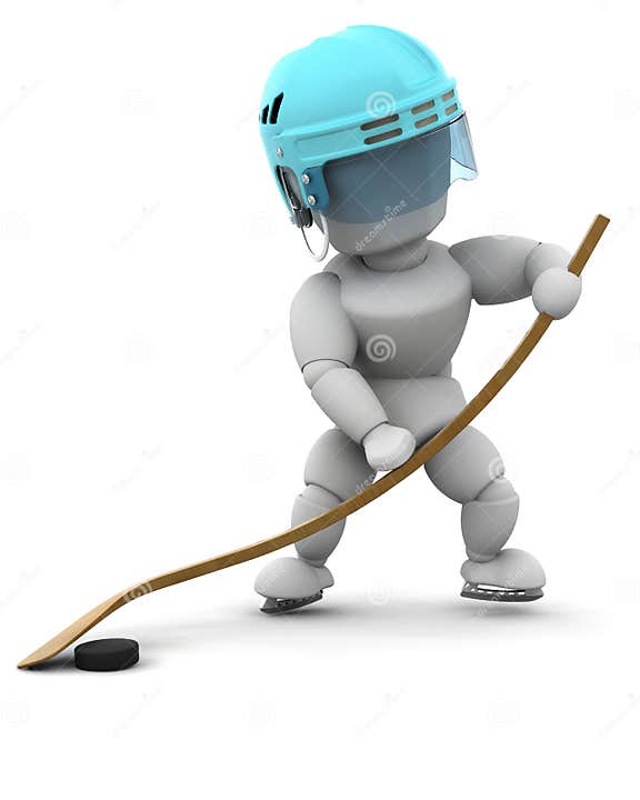 Ice hockey stock illustration. Illustration of netminder - 12910353