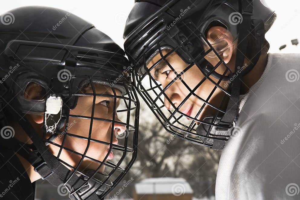 Ice hockey confrontation. stock image. Image of horizontal - 3470061