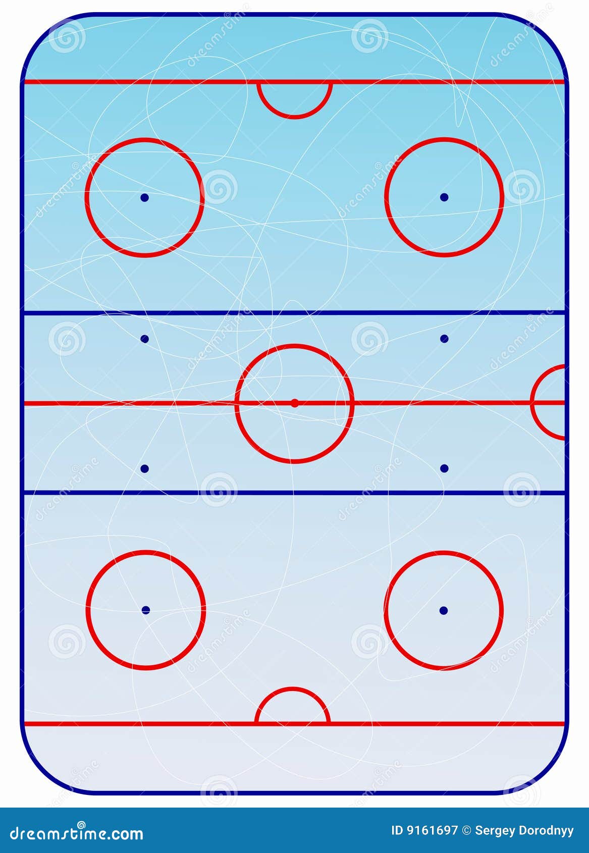 Ice Hockey Field Scheme. Royalty Free Stock Photography - Image: 9161697