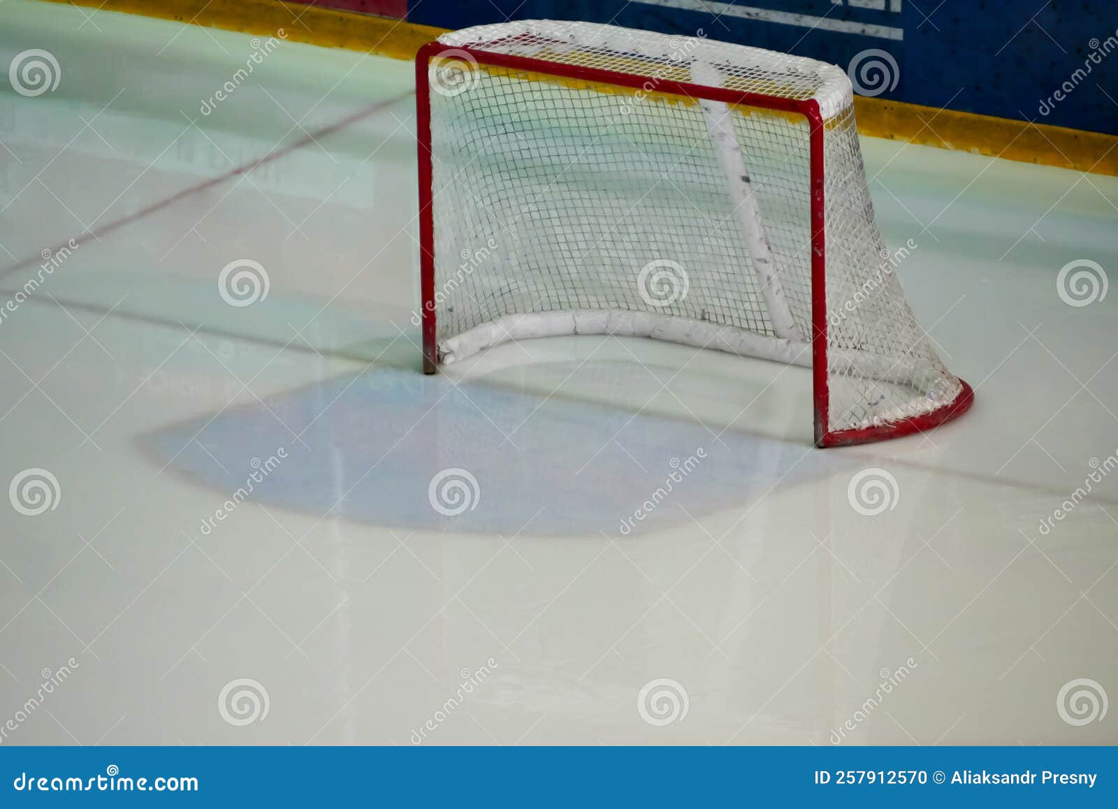 Ice hockey gates stock photo. Image of lines, area, play - 257912570