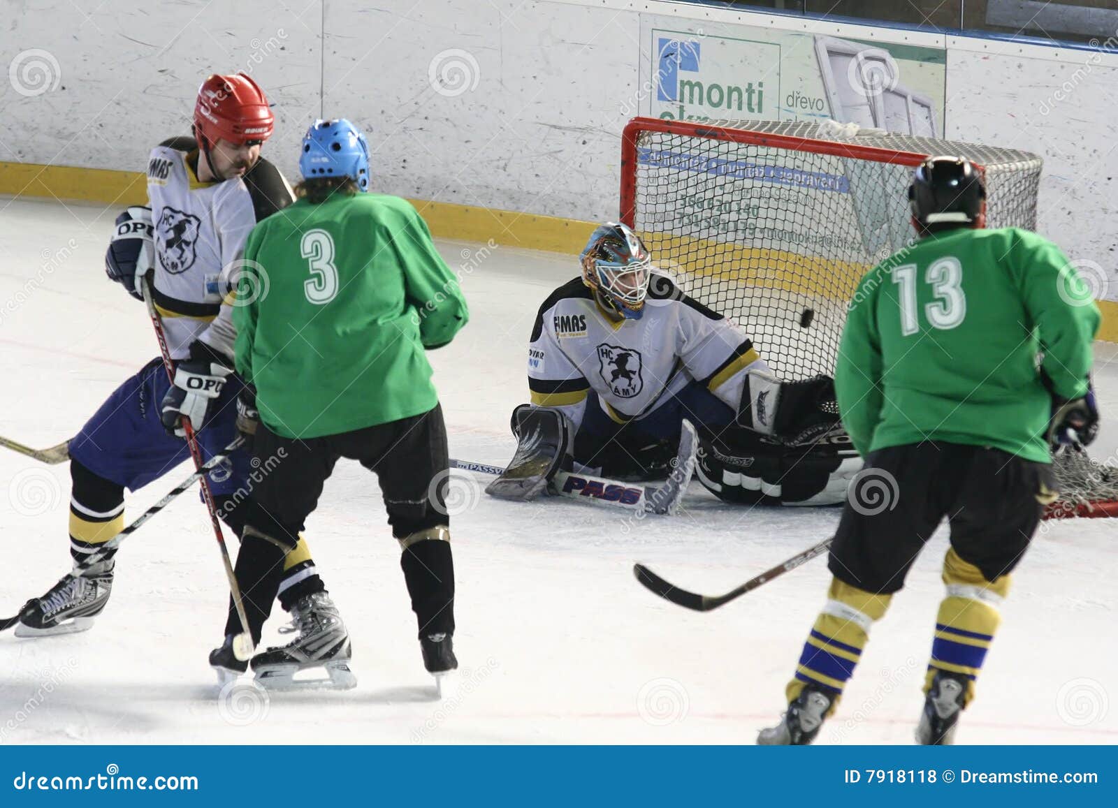 Ice hockey match editorial stock photo. Image of defensive - 7918118