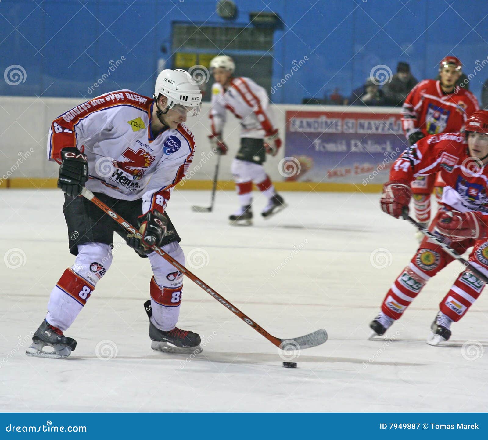 Ice hockey match editorial photography. Image of shot - 7949887