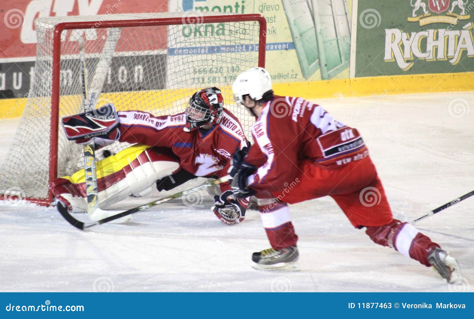 Ice hockey match - goal editorial stock photo. Image of europe - 11877463