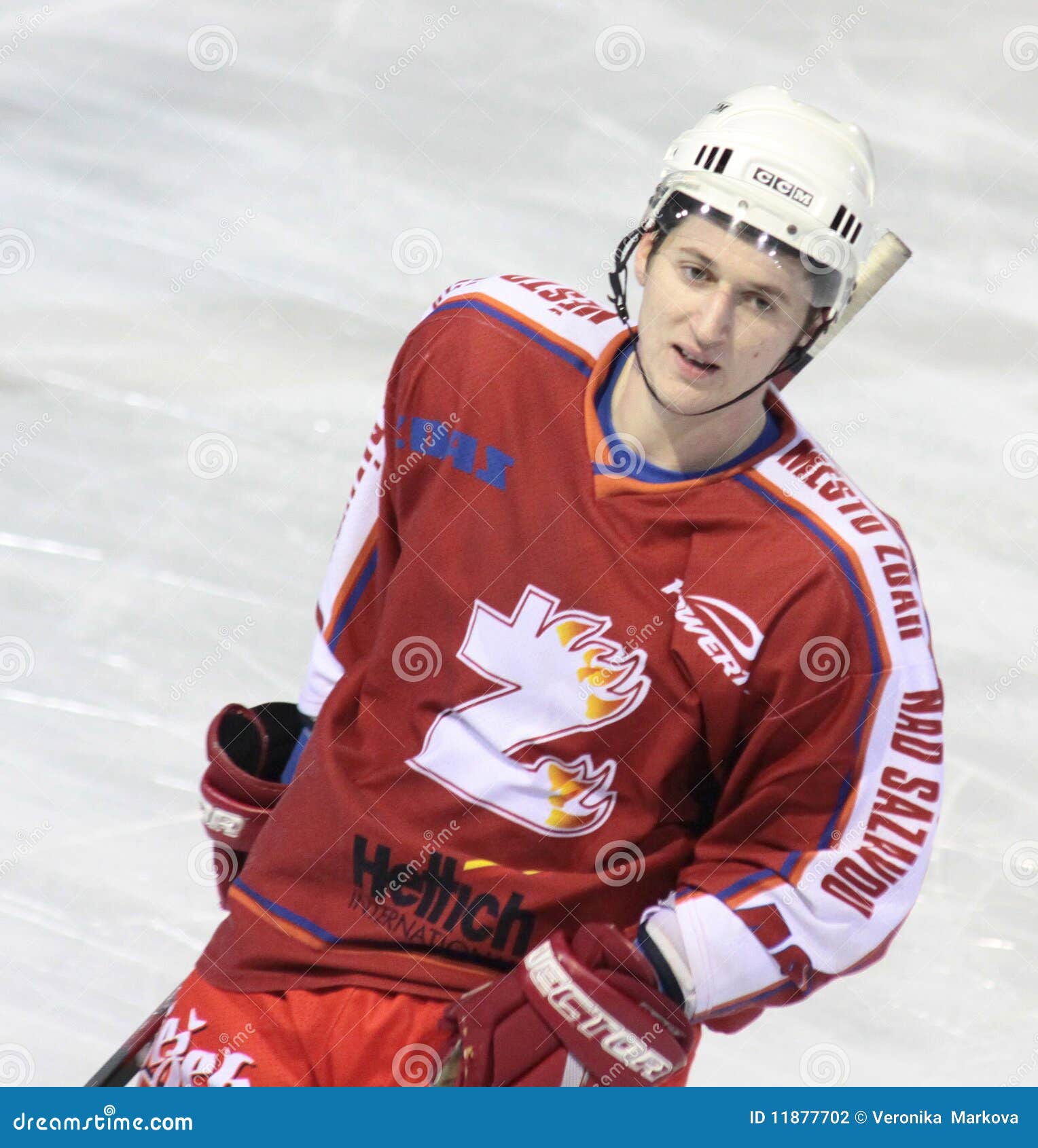 Ice hockey player editorial photography. Image of czech - 11877702