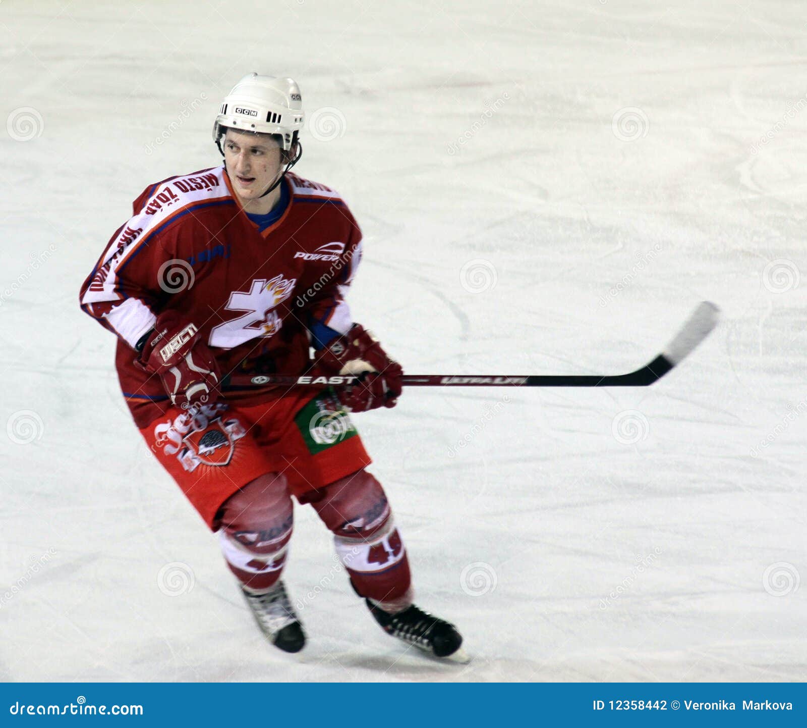Ice hockey player editorial photography. Image of game - 12358442