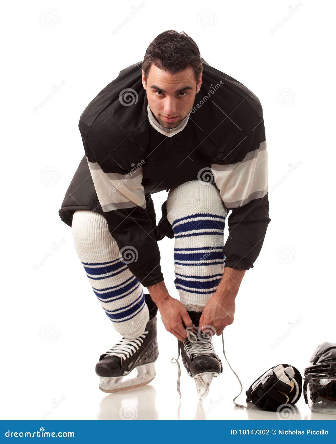 Ice Hockey Player stock photo. Image of adult, sport - 18147302