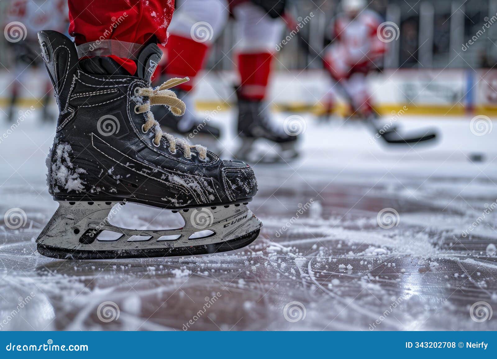 Ice Hockey Player Skating on Stadium Stock Photo - Image of spotlight ...