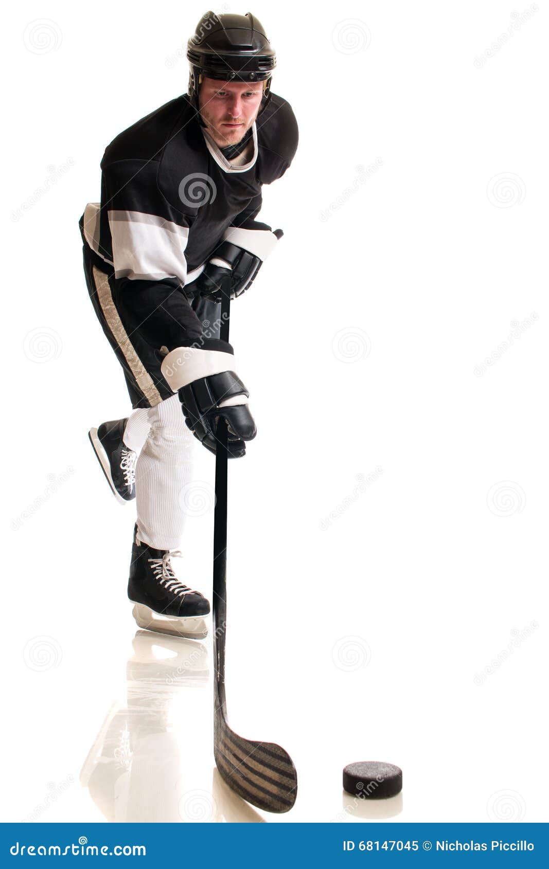 Ice Hockey Player stock image. Image of sports, handsome - 68147045