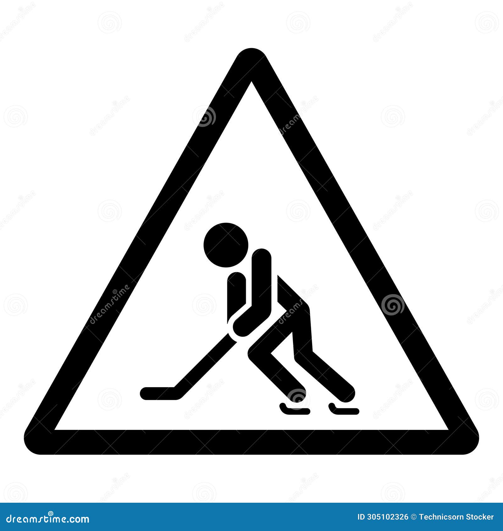 Ice Hockey Player Symbol Sign,Vector Illustration, Isolate on White ...