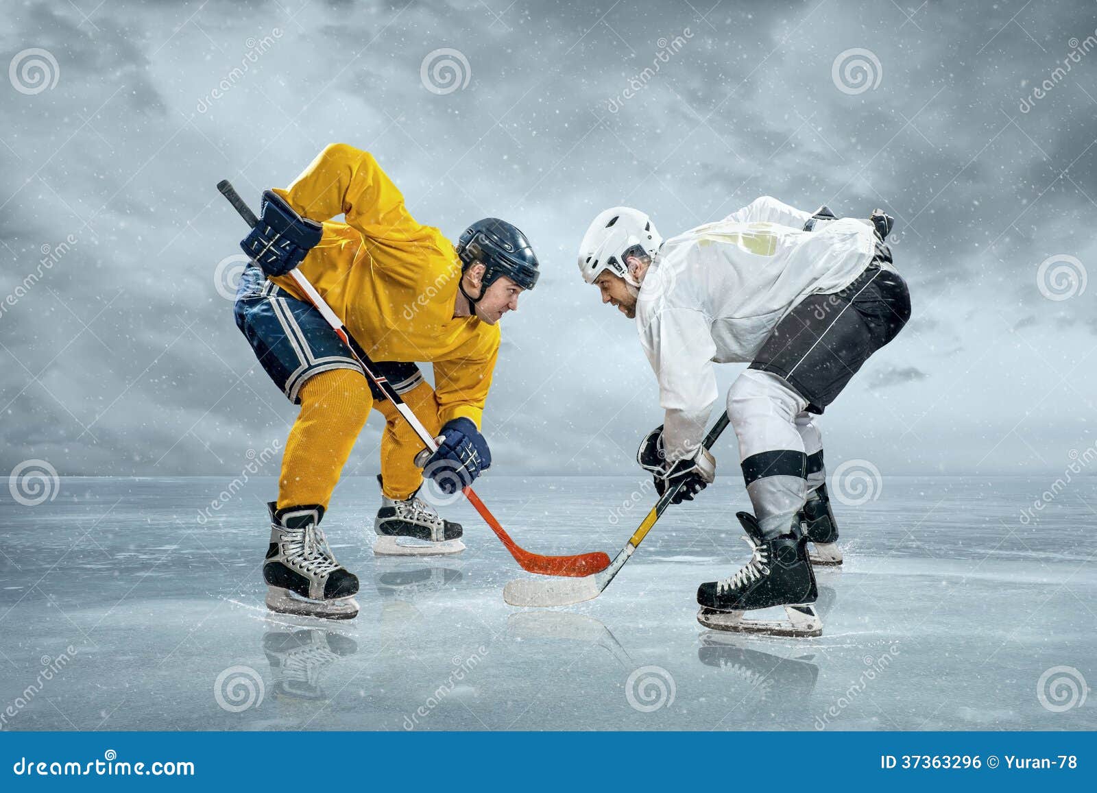 Ice hockey players stock photo. Image of practicing, competitive - 37363296